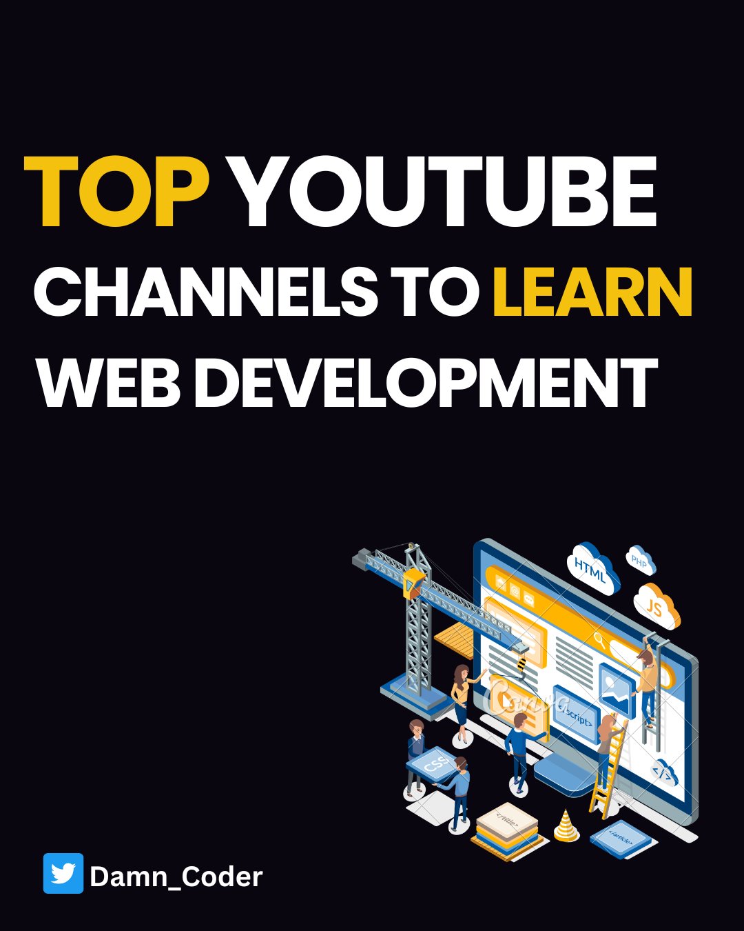 D-Coder on Twitter: "Top Youtube Channels to learn Web Development:🧵↓ https://t.co/pvTFLG8OYY ...