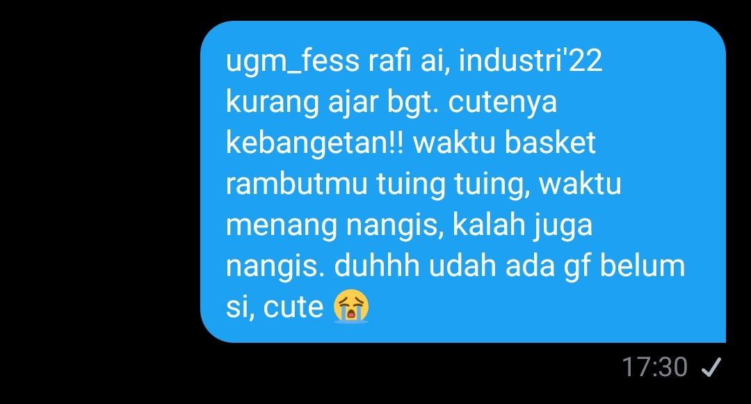 UGM_FESS on Twitter: "ugm_fess maaf ya min, lelah cari yang diblacklist apaan. rafi ai, cute ...