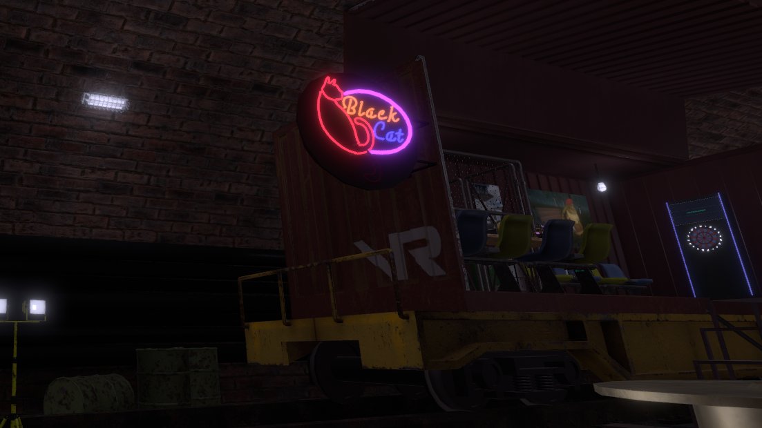 ⿻K(Unknown)＠VRChat～ワールド巡り⿻ on Twitter: "⭐️ワールド巡り! BlackCat🐈‍⬛ 説明に夜の街に沈んだ秘密の溜まり場とあります。アングラな雰囲気ある ...