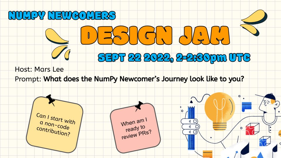 NumPy on Twitter: "Our next Newcomers’ Hour will be held this Thurs, Sept 22nd at 2 pm UTC ...