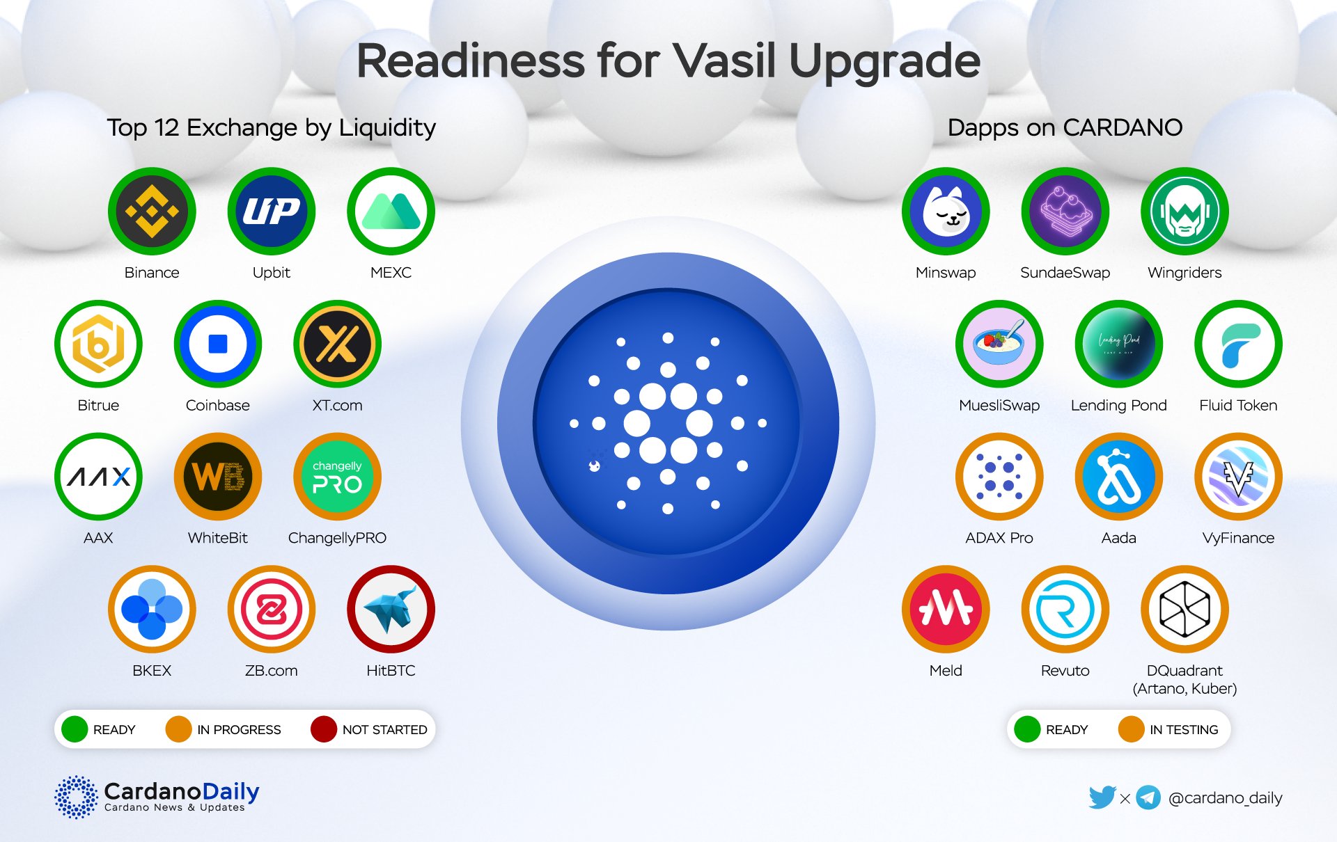 Cardano Daily on Twitter: "READINESS FOR VASIL UPGRADE The Vasil ...