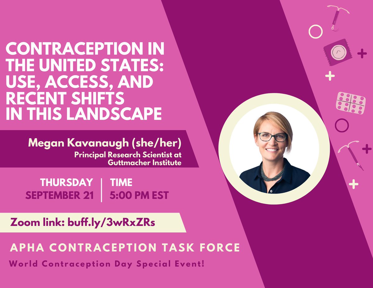 APHA on Twitter: "RT @brennabernardin: The @PublicHealth @APHASRH Contraception Task Force will ...
