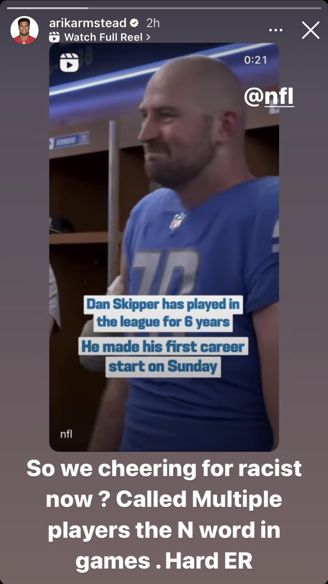 GhettoGronk on Twitter: "Context: Arik Armstead accused Dan Skipper of calling players the n ...