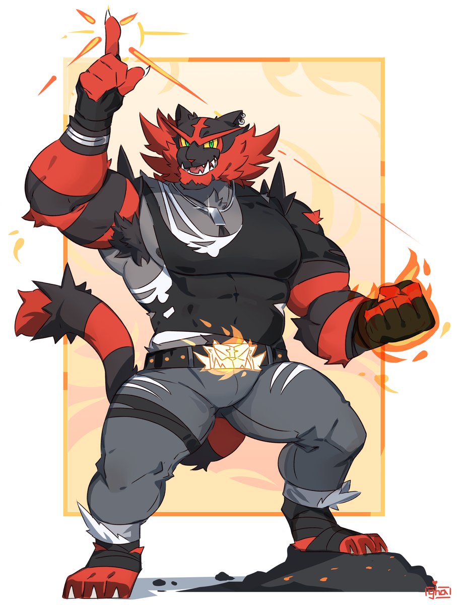 「incineroar 🔥 」|grayのイラスト