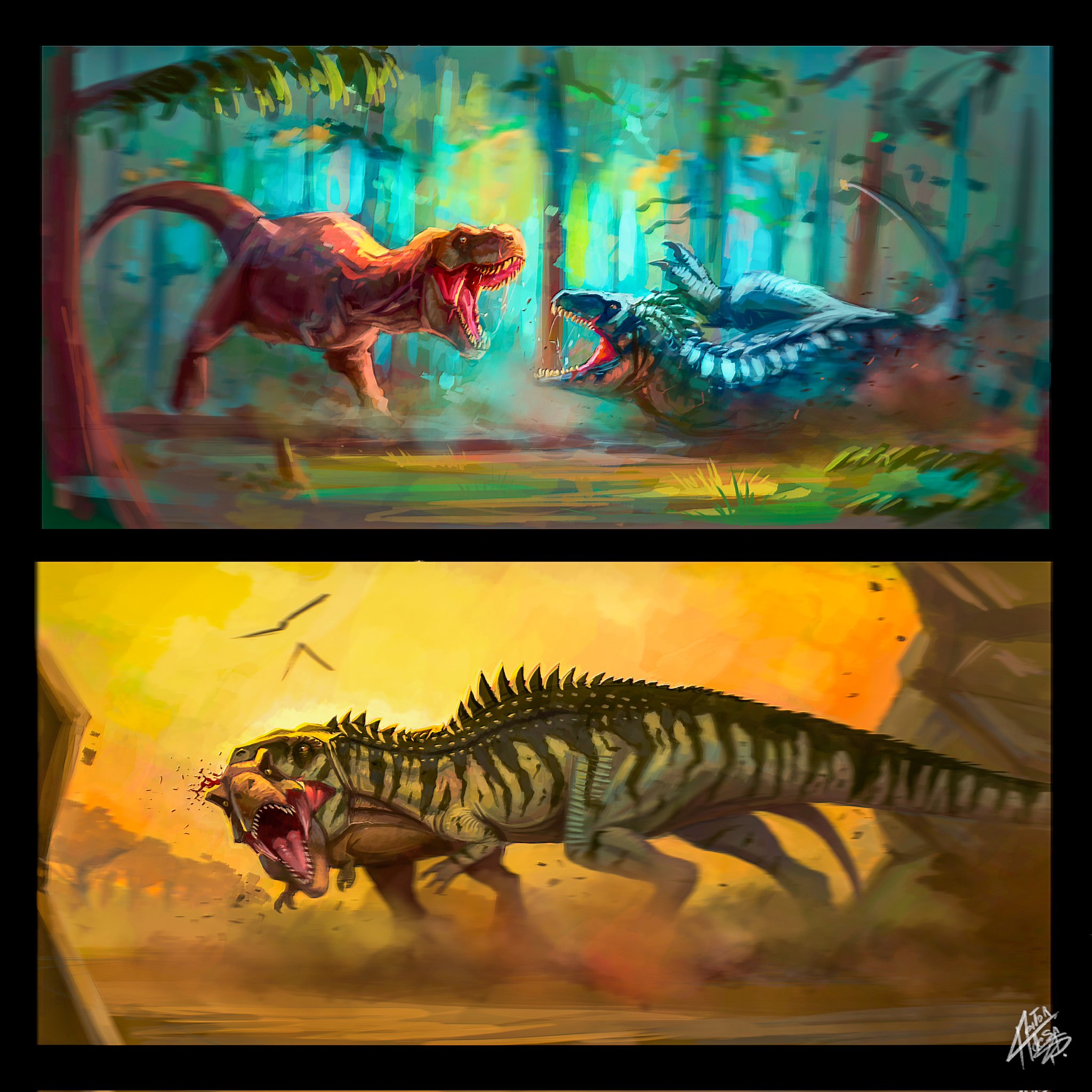 Giganotosaurus Vs Carnotaurus