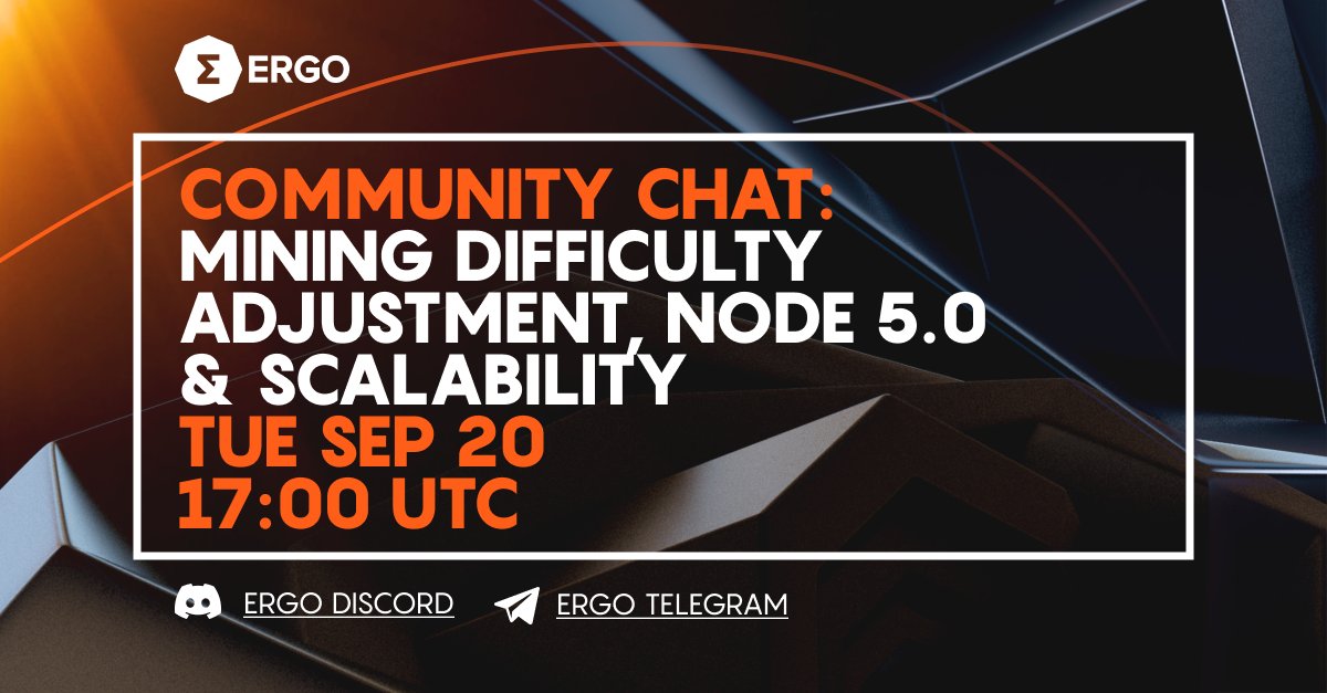 Ergo on Twitter: "📢 Hey #Ergonauts, join in our community chat on Telegram/Discord to discuss ...