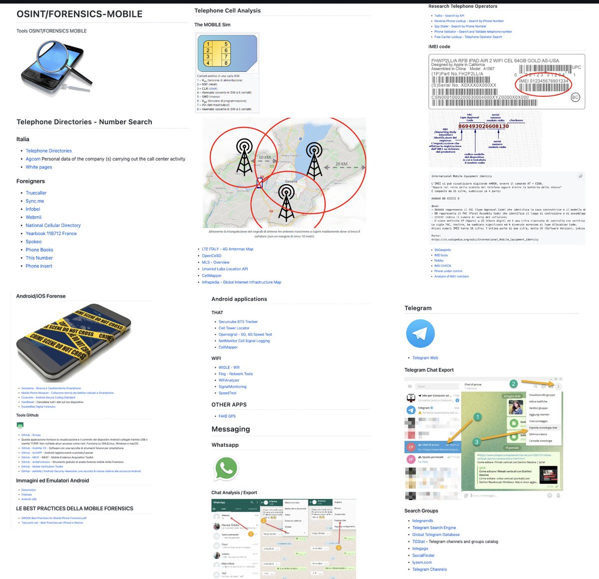 Cyber Detective🇺🇦 on Twitter: "https://github.com/CScorza/OSINT-FORENSICS-MOBILE… A collection ...