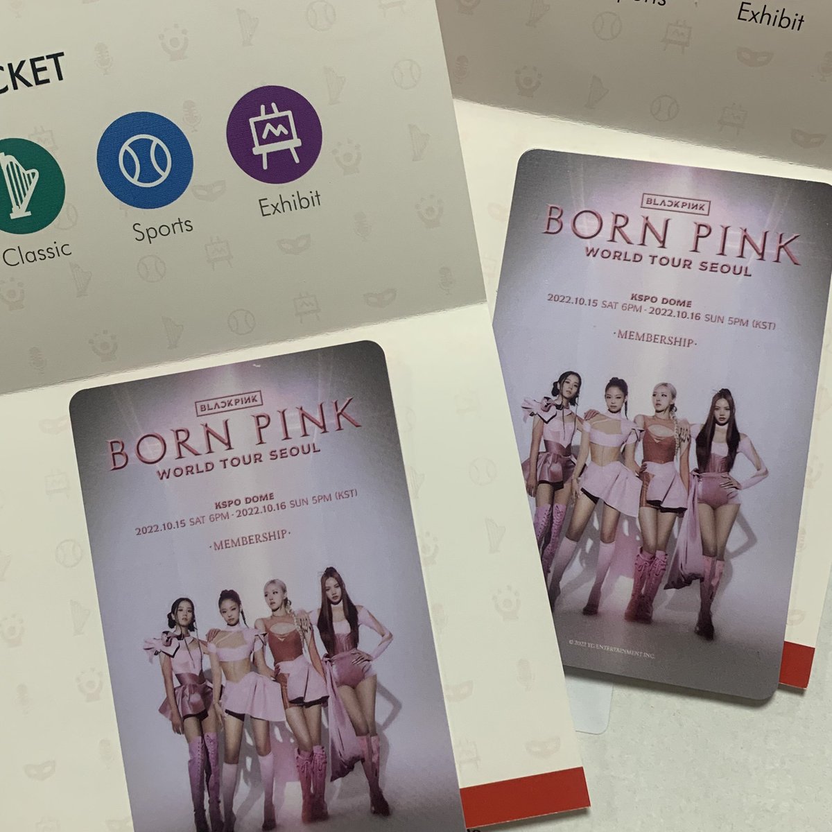BLΛCKPIИK GLOBAL on Twitter: "#BLACKPINK's “BORN PINK” World Tour Seoul Ticket cr: coduddkrl # ...