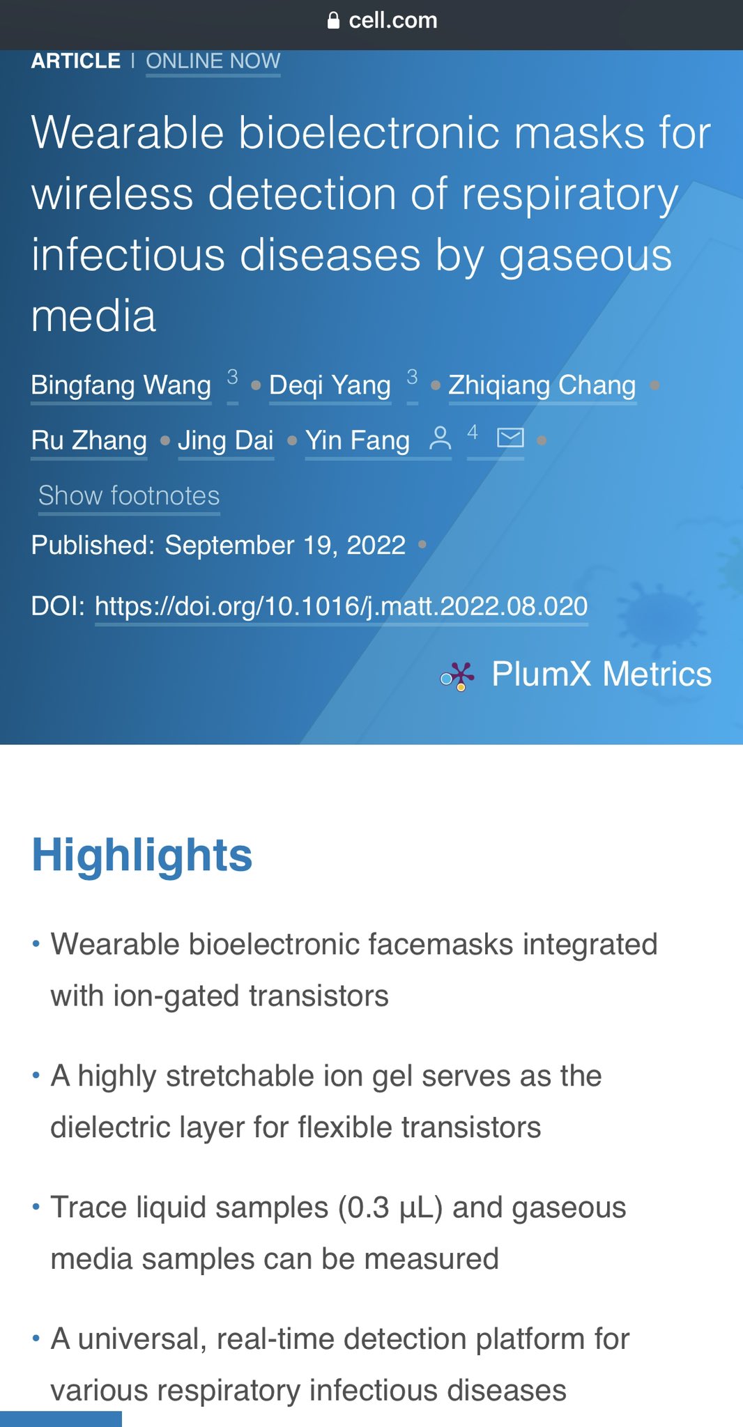 Eric Feigl-Ding on Twitter: "6) The virus detecting mask is not commercially here yet but I ...