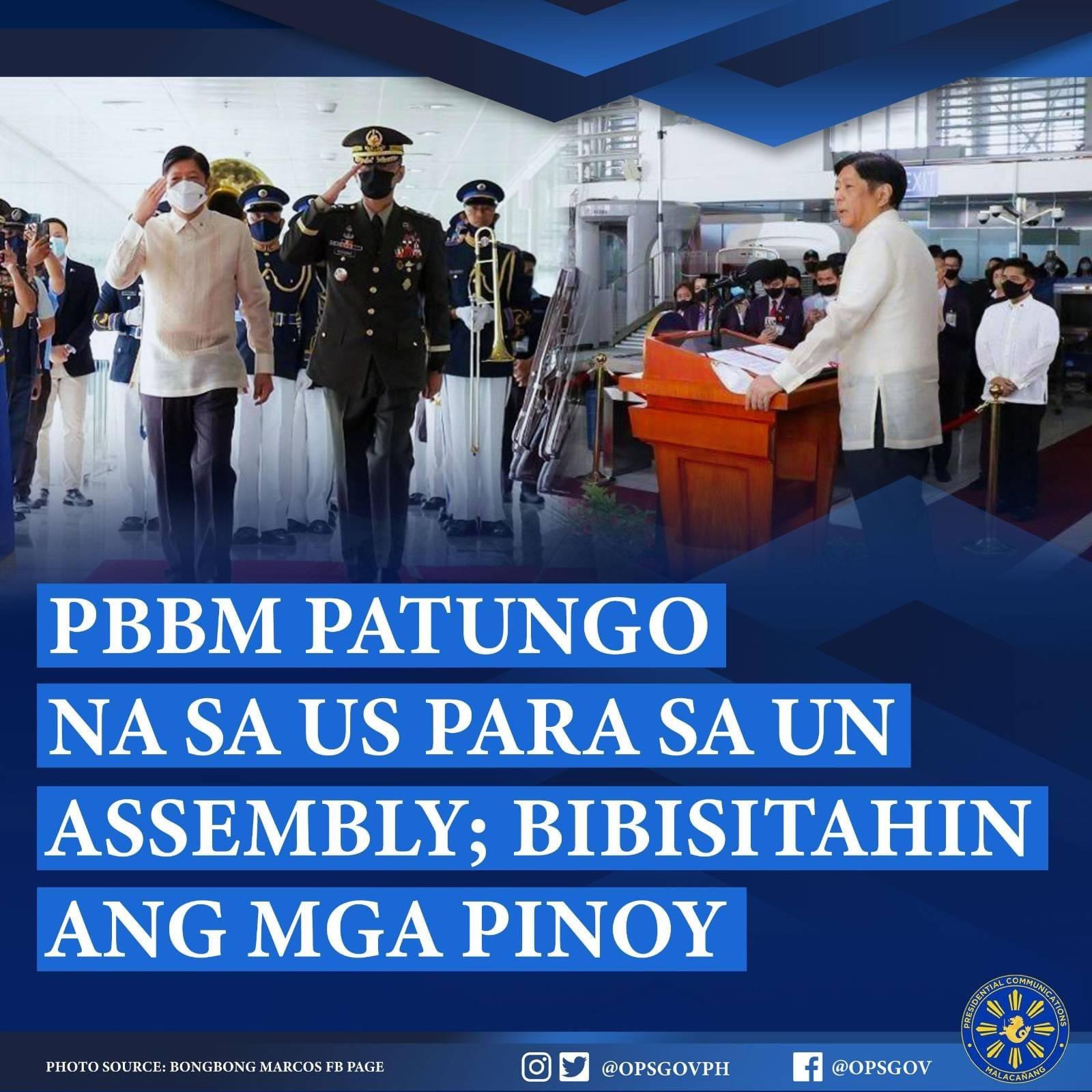 Office of the Press Secretary on Twitter: "Bumiyahe si Pangulong Ferdinand R. Marcos Jr. patungo ...