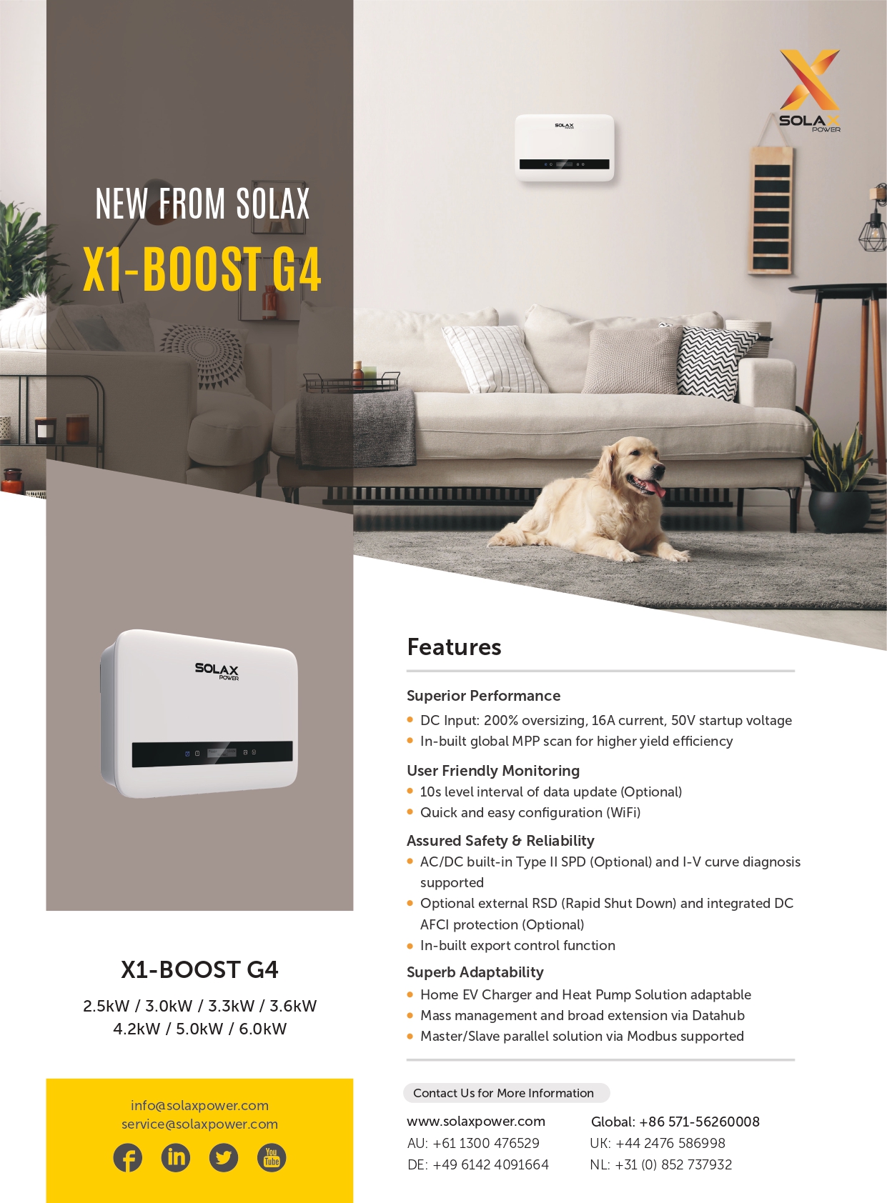 SolaX Power on Twitter: "#SolaXProduct NEW FROM SOLAX! X1-BOOST G4 is here! Significant upgrade ...