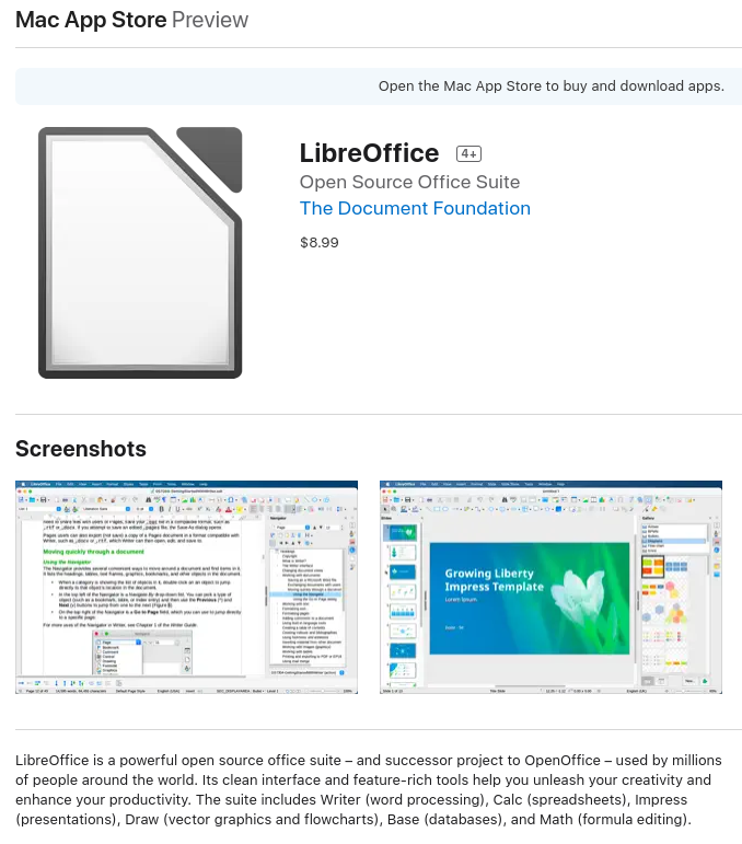 Document Foundation on Twitter: "LibreOffice is now available from @tdforg on the Mac App Store ...