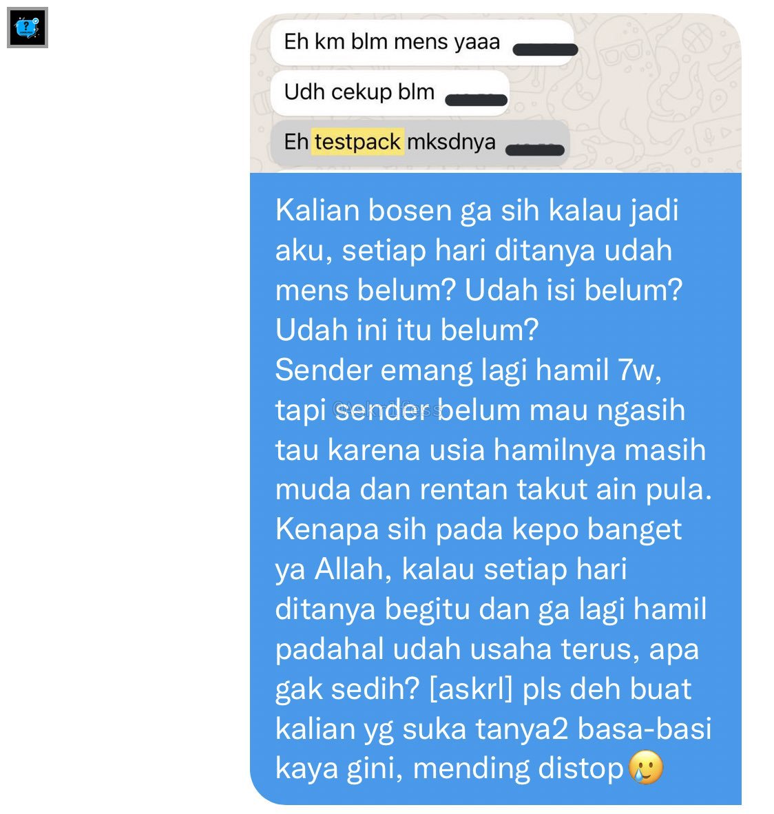 Askrlfess on Twitter: "[askrl] kita emang harus memfilter pertanyaan ...