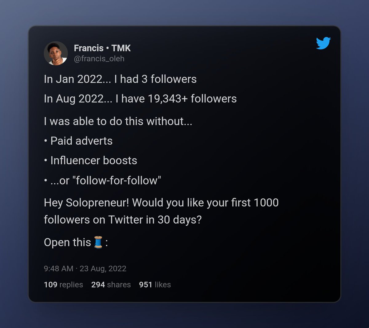 The key to building an audience; Content Creation I've built a 25,000 ...