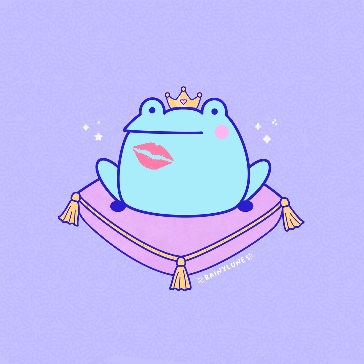 「would you give this prince a smooch? 」|rachel 🐸 reichenbachのイラスト