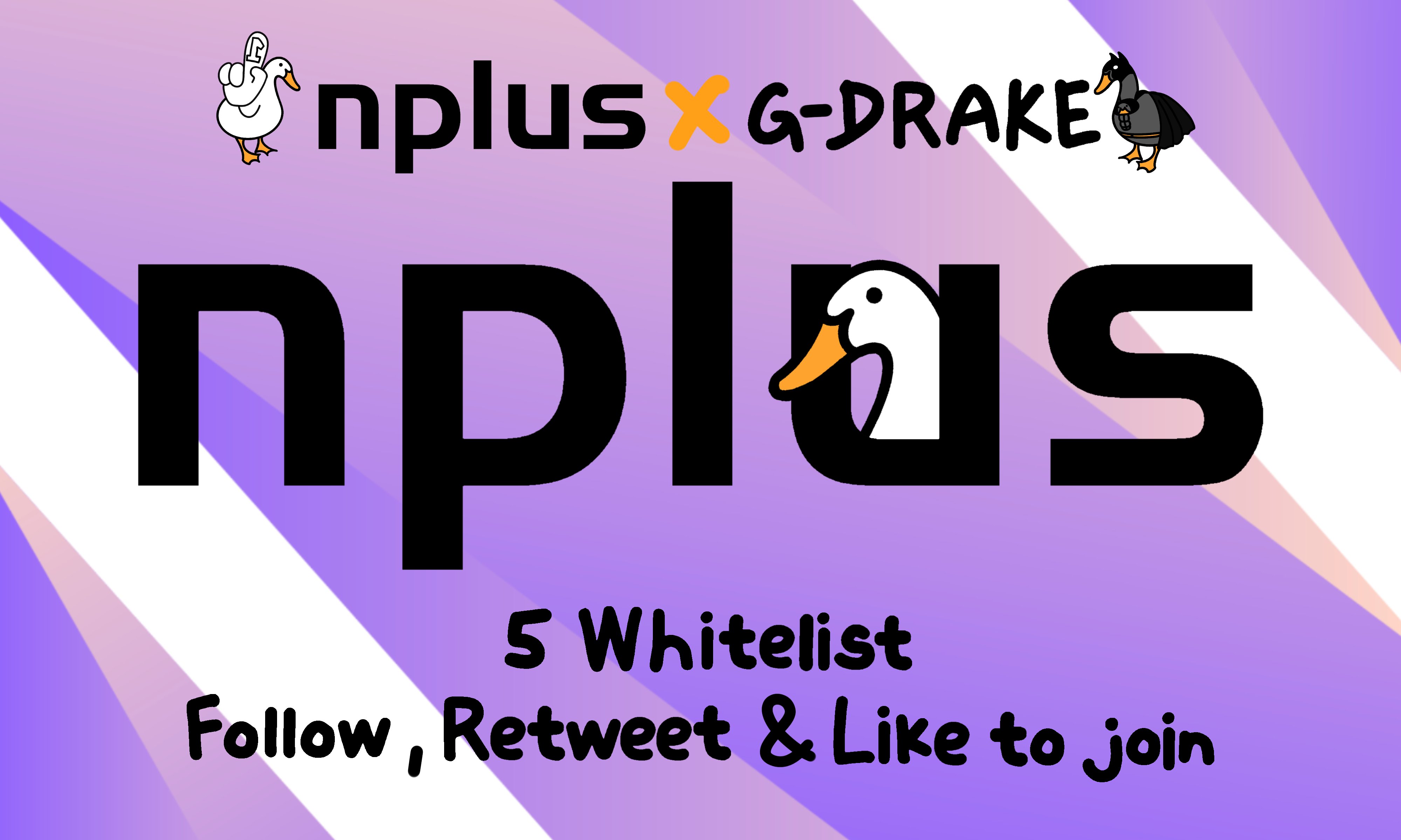 Nplus on Twitter: "🐣5 WL spots for @GDrakeNFT 🐥 1. Follow @GDrakeNFT & @NplusOfficial 2. Like ...