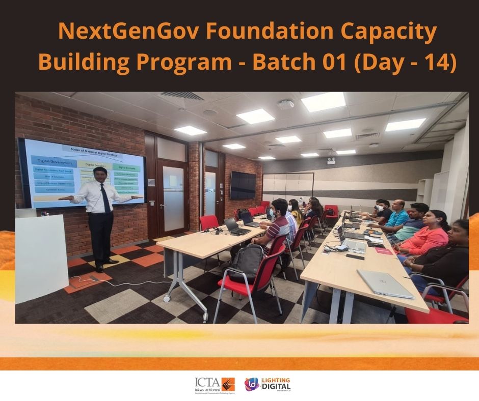 ICTA Sri Lanka on Twitter: "Foundation Capacity Building Program Batch 01 - Day 14 for selected ...