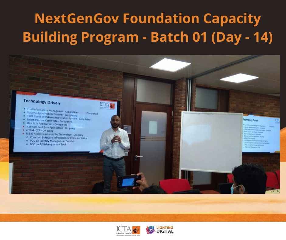 ICTA Sri Lanka on Twitter: "Foundation Capacity Building Program Batch 01 - Day 14 for selected ...