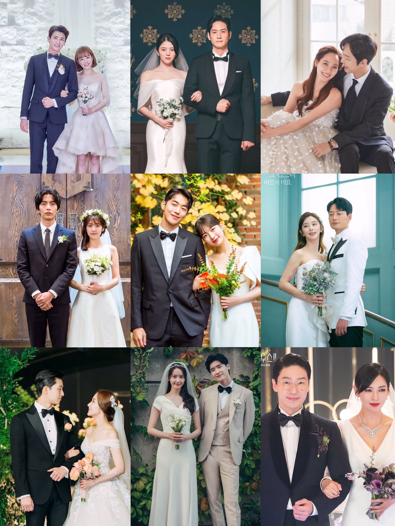 K-Drama Menfess on Twitter: "Edisi foto wedding dalam kdrama. Suka yang mana? •kdm• 🤵🏻👰🏻‍♀️💐 ...