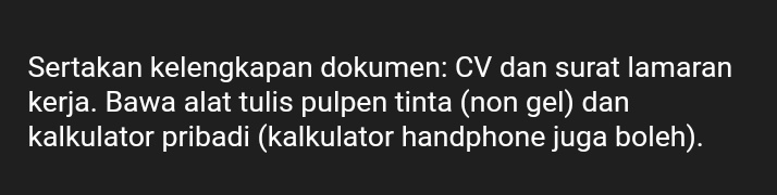 BACA RULES DI (bit.ly/worksfess) on Twitter: "work! kalau kaya gini maksudnya itu cuma CV dan ...