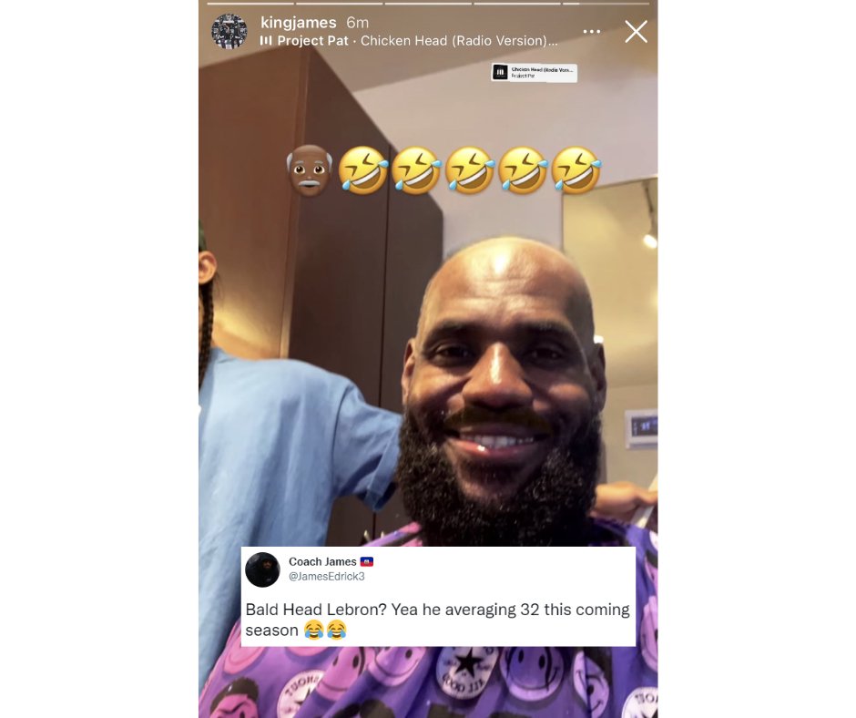 Lebron Hairline 2022