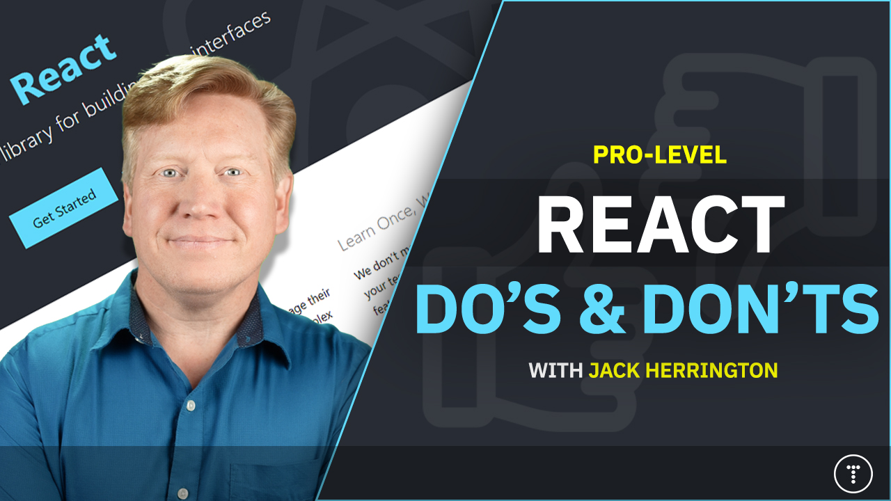 Brad Traversy on Twitter: "5 Pro-Level React Do's & Don'ts with @jherr This is not your run-of ...
