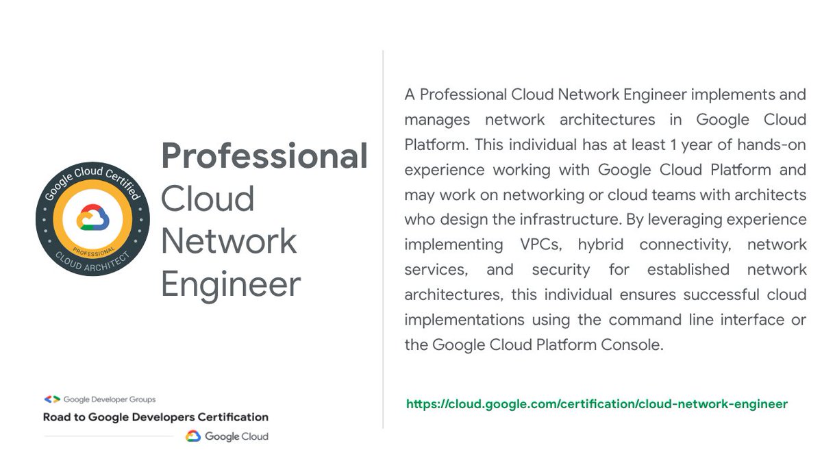 👀 Got your eyes on the Professional Cloud Network Engineer exam? 📝 #CertifyWithGDG to help you ...