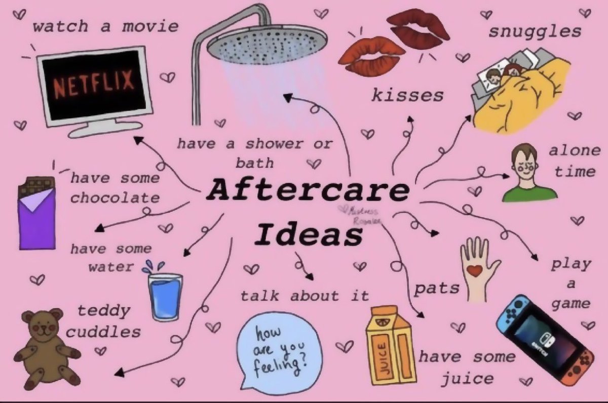 。゚• 𓆩 Eva 𓆪 •゚。 On Twitter Aftercare Is Not A Kink It Is Required