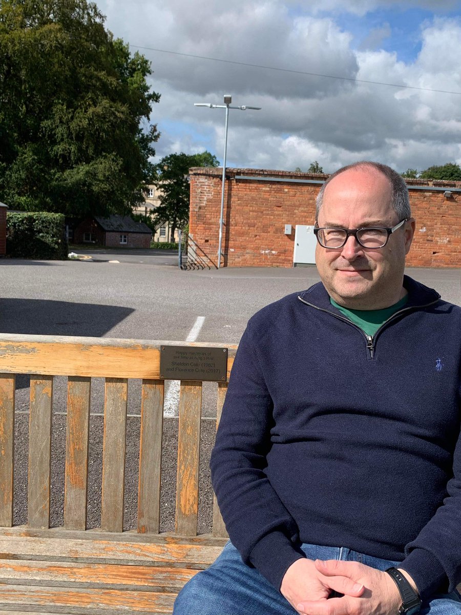 My bench @KingsHallSchool overlooking the hockey astroturf (the rugby ...
