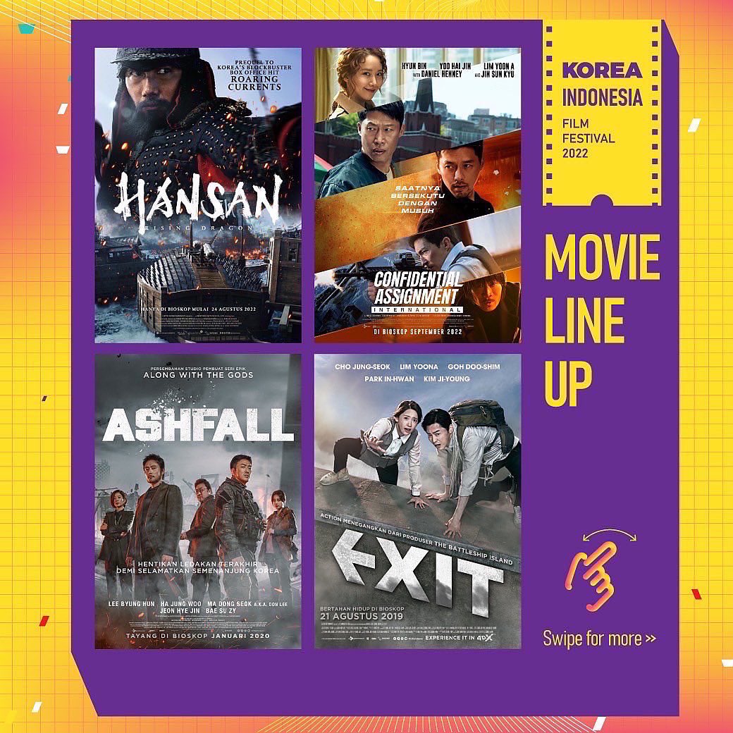 Korea Indonesia Film Festival 2022 segera digelar di beberapa lokasi @CGV_ID pada 29 September ...