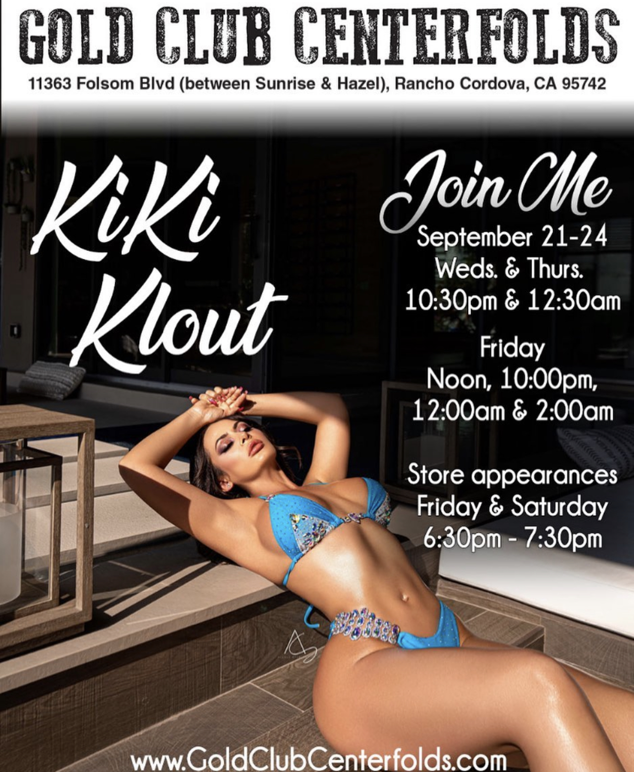 ☆The Rub PR ™☆ on Twitter: "TONIGHT is Night #1 of @kloutkiki at @CenterfoldsSac! See her hit ...