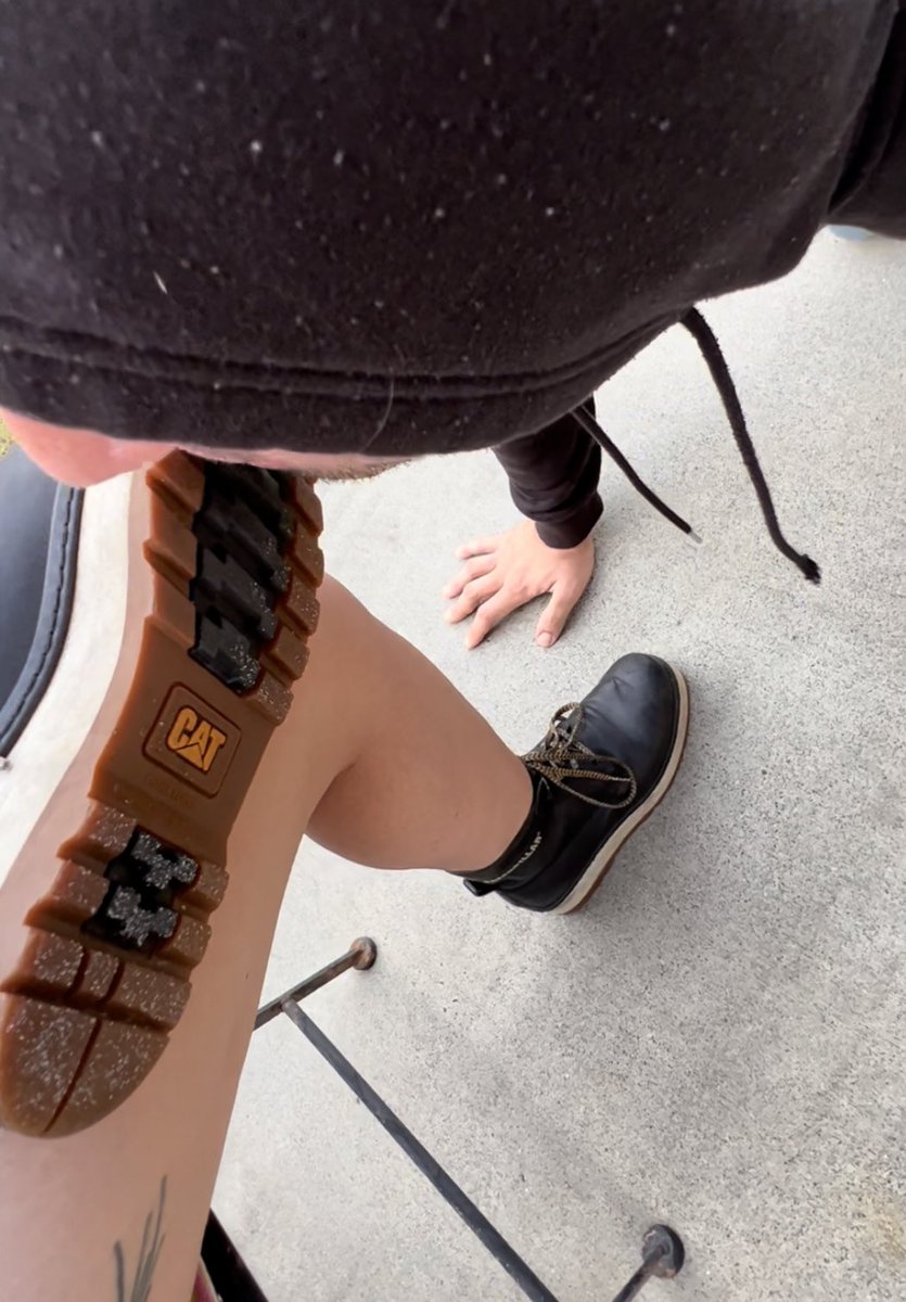 Goddess Foxie on Twitter: "Look at this pathetic slave cleaning the souls of My dirty boots."