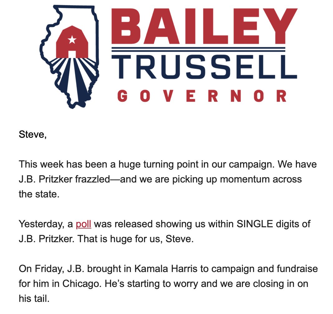 Beachwood Reporter on Twitter: "Bailey now fundraising off fake poll hyped by Fox 32. https://t ...