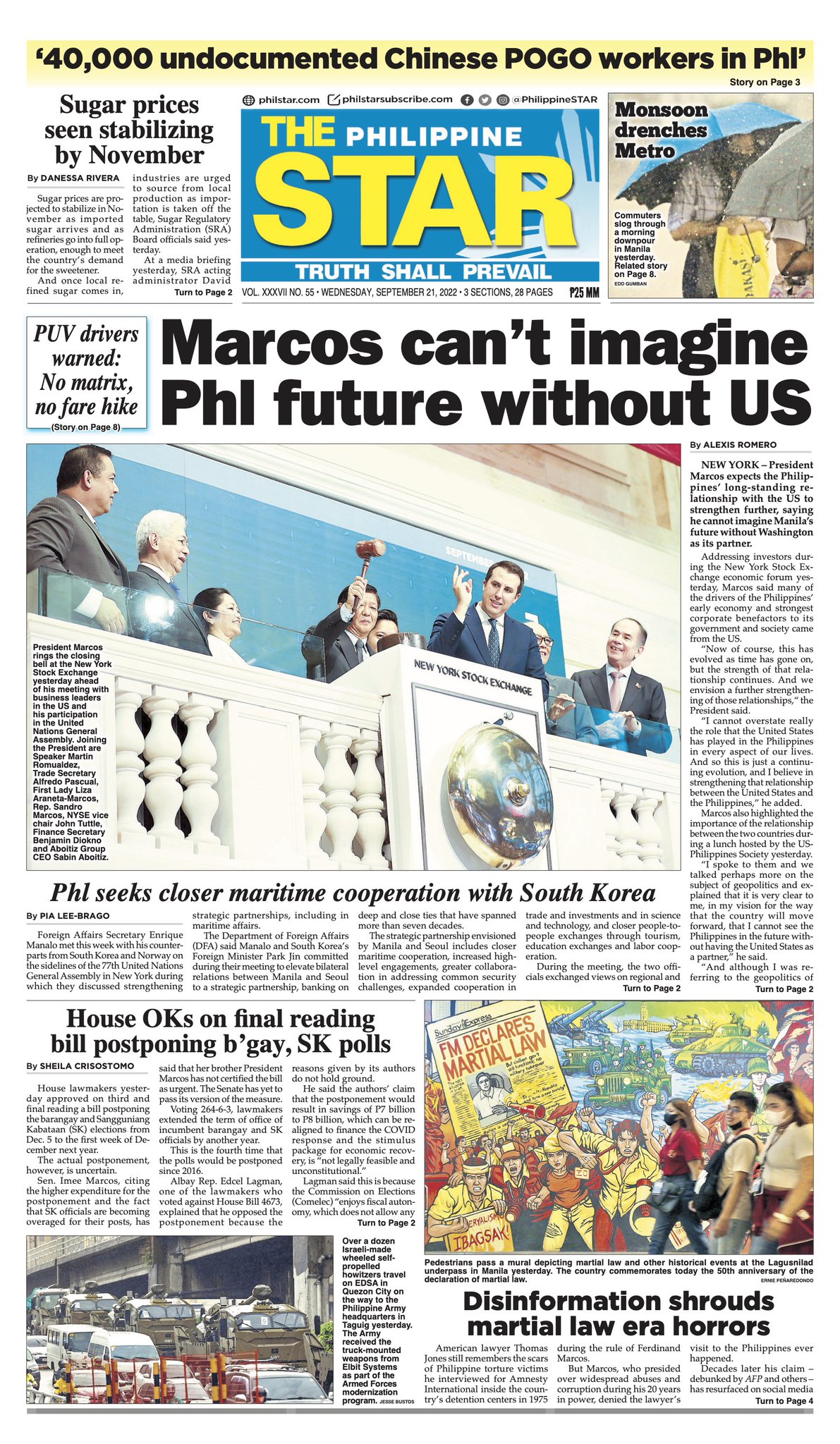 Philippine Star Front Page , Today’s Filipino Newspaper Front Pages – DYKOT