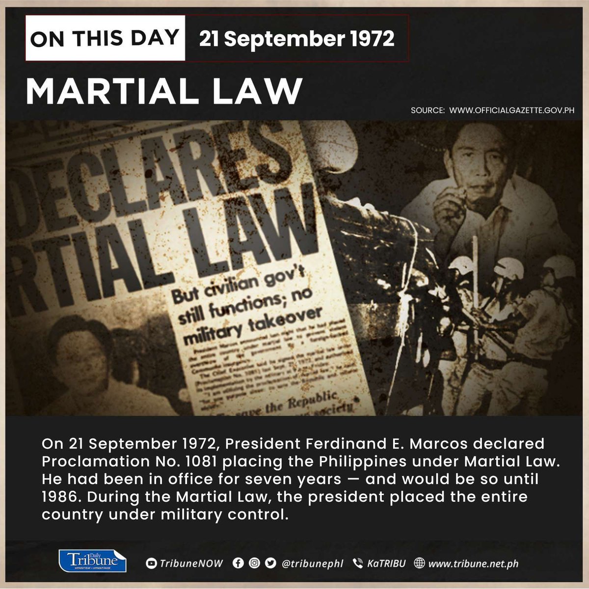 Concept News Central on Twitter: "MARTIAL LAW ON PAPER AND IN REALITY On paper, then President ...