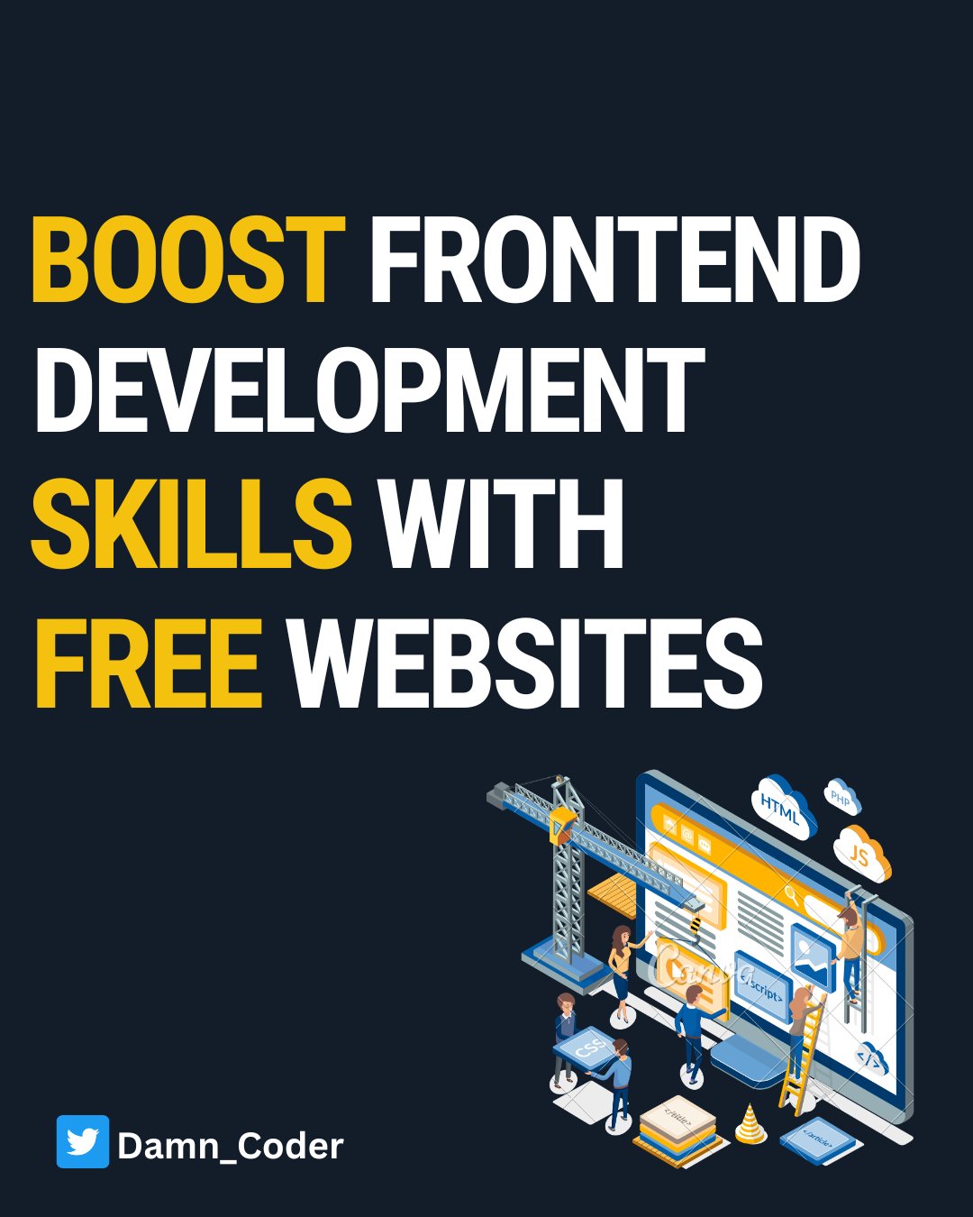 D Coder On Twitter Boost Your Fronted Development Skills With These Free Websites🧵↓ T