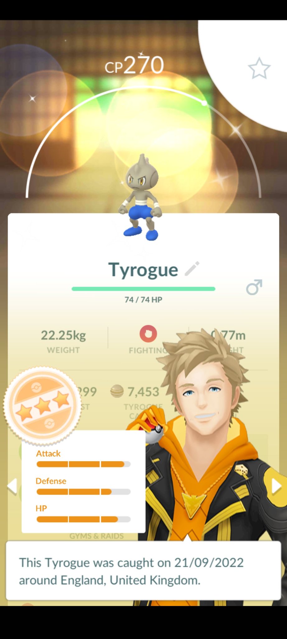 SawkOnThis ⭐TL50⭐ on Twitter: "Yes! My first ever shiny Tyrogue, very happy with this 😁 # ...