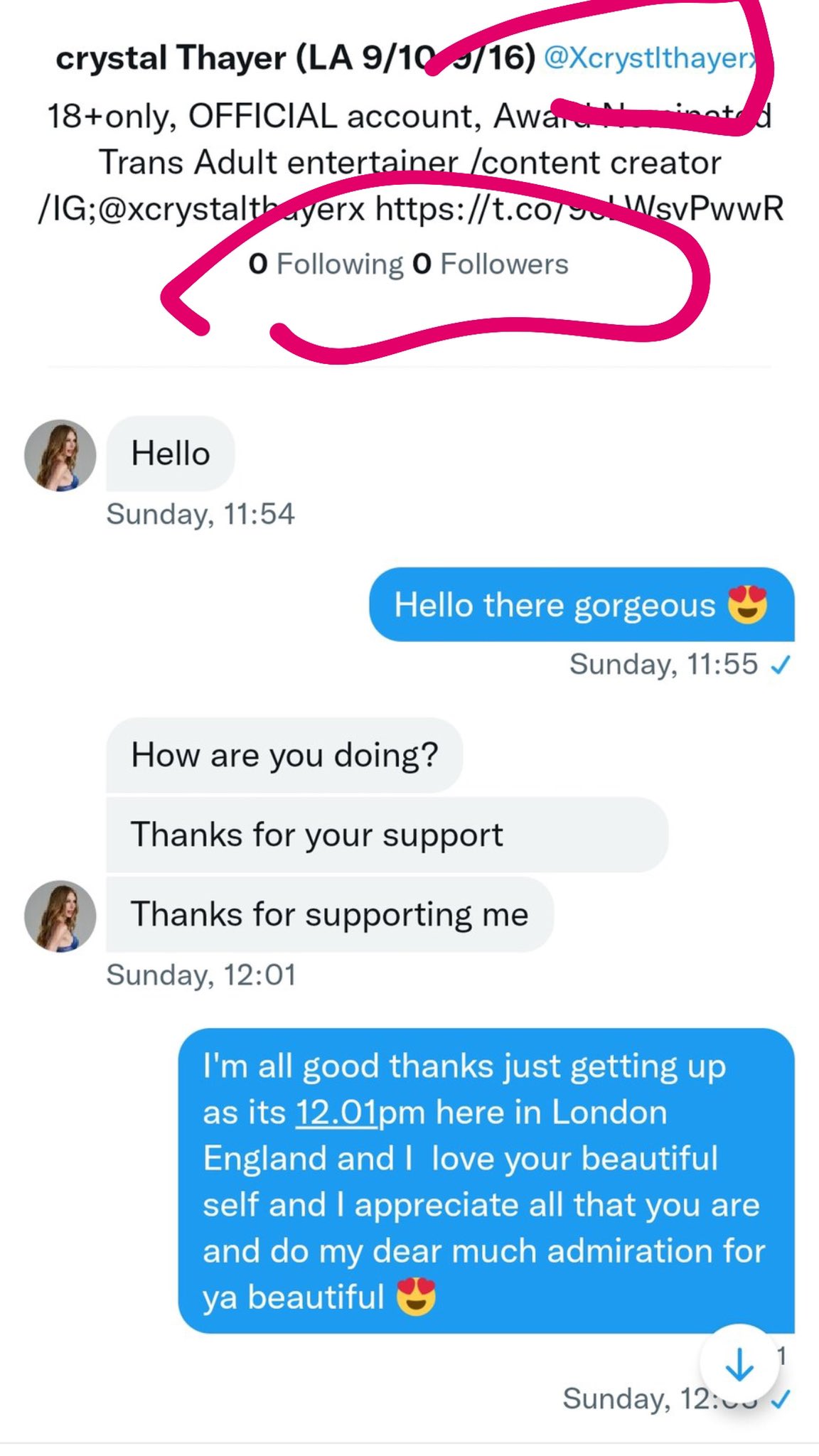 TW Pornstars - 1 pic. TS Crystal Thayer. Twitter. Not sure if they have me blocked or if the ...