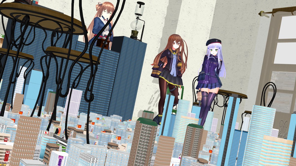 YSK(ヨシキ)-HOLOFERNES/SIZE on Twitter: "息抜きにMMDドルフロカフェ概念"