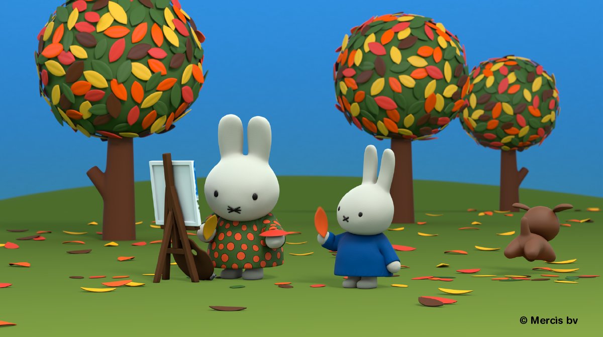 Miffy on Twitter: "#Fall is officially here! Miffy is so excited to see the beautiful fall ...