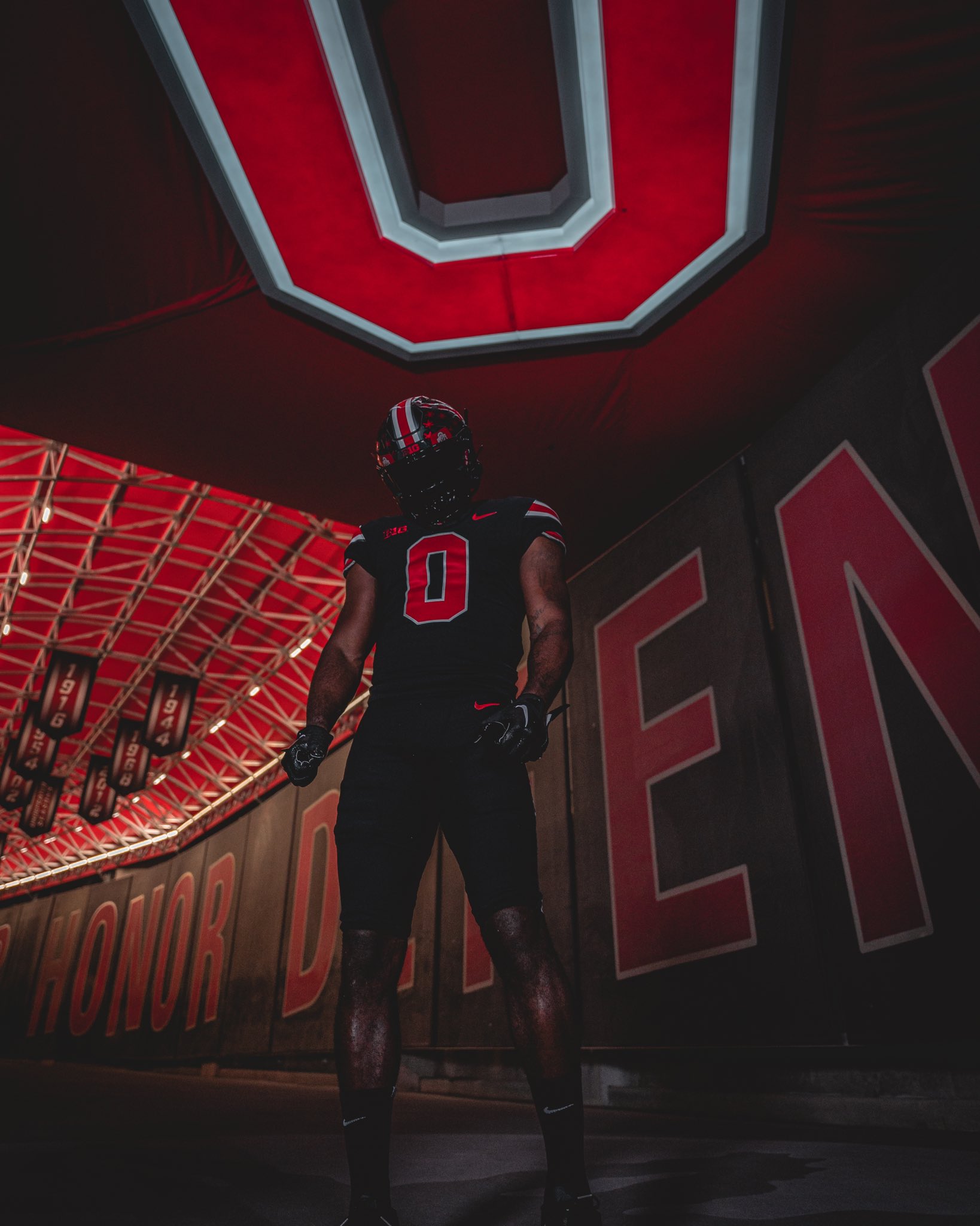 Osu Red And Black Background OSU Word Art Letter Sign Ohio State