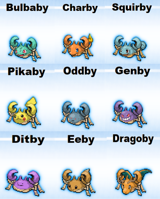 Krabby Evolution Chart