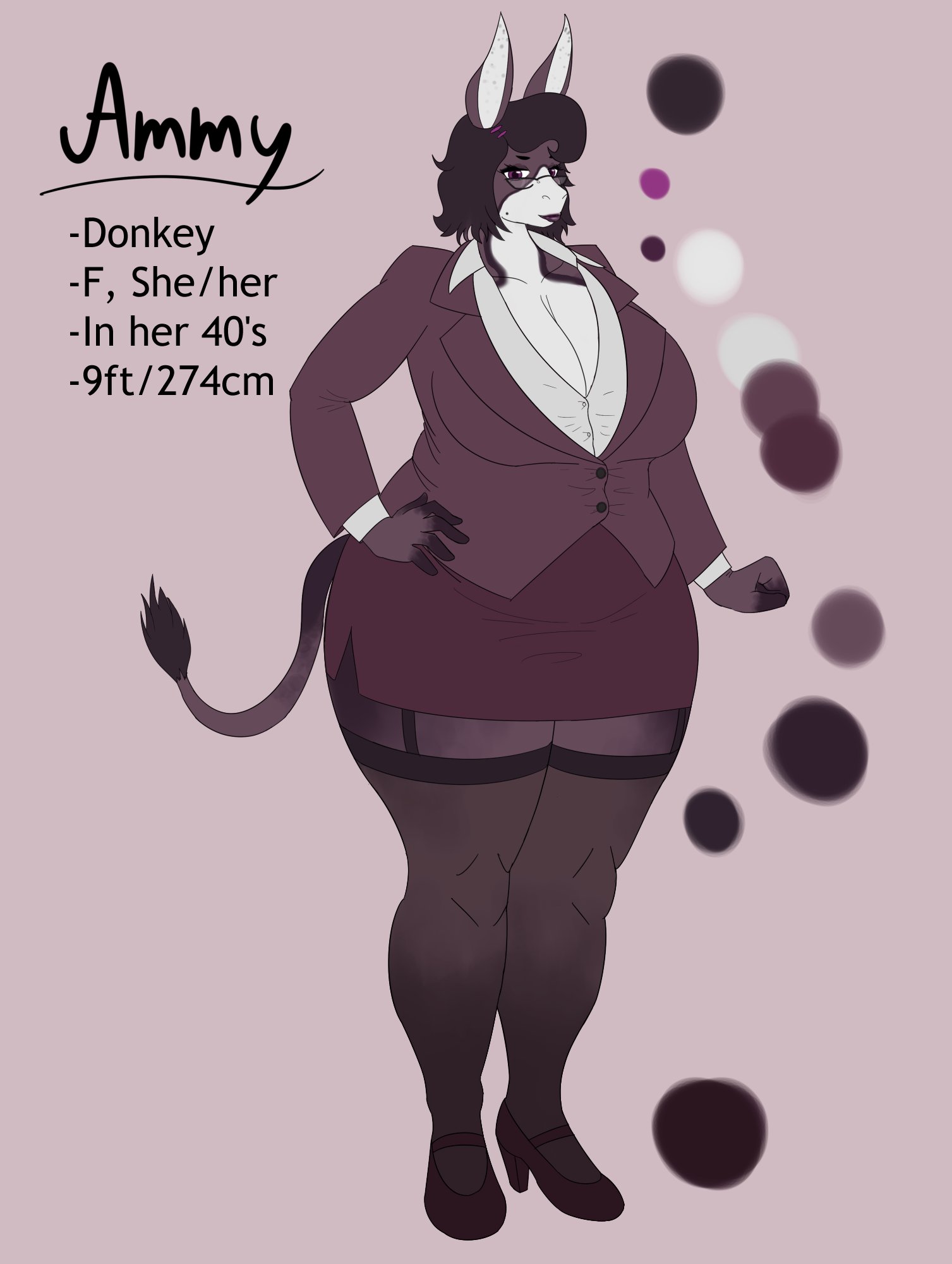 Nullus on Twitter: "I made a ref for ammy with her clothes on and everything like an office lady ...