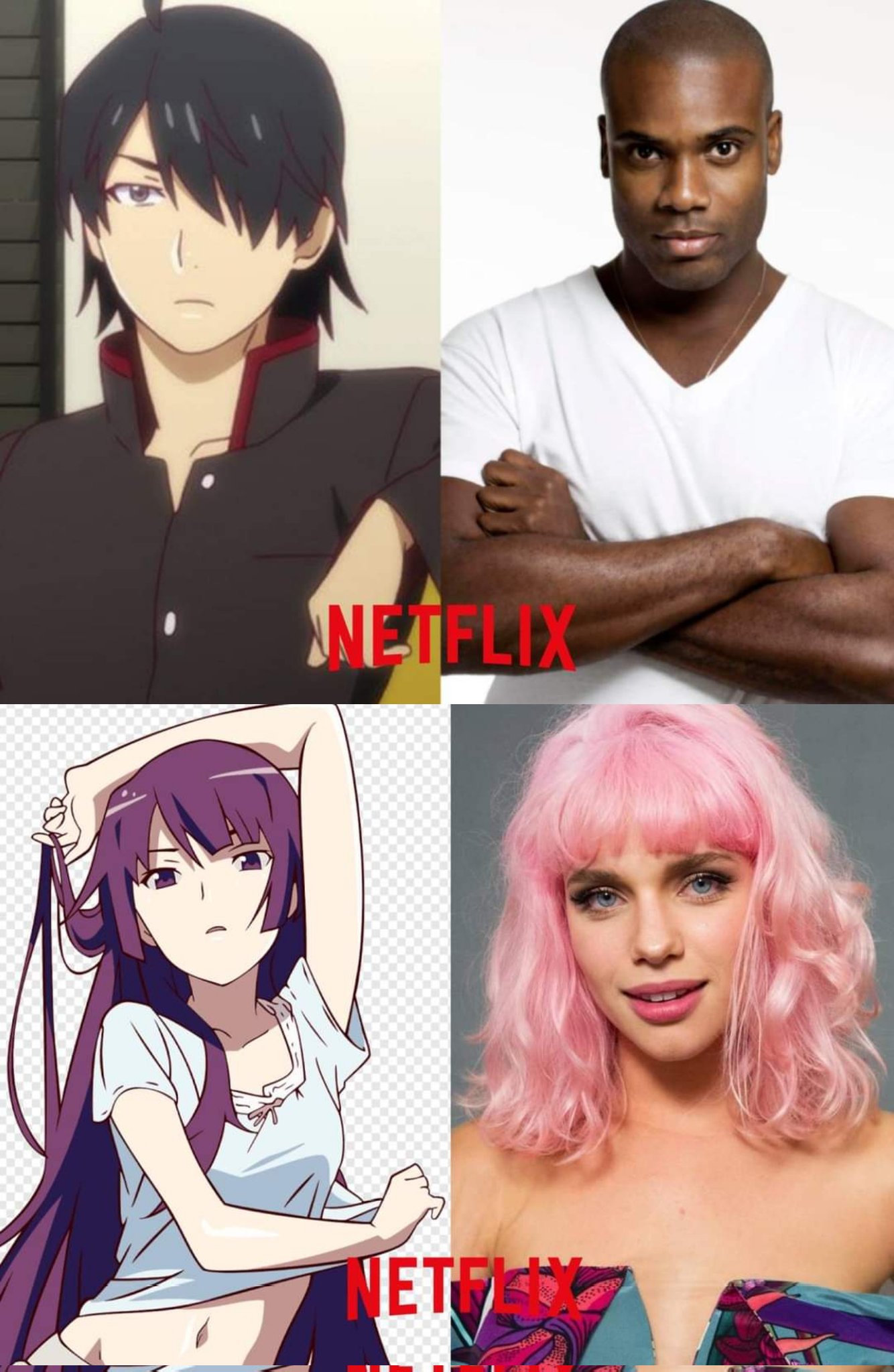 Gatariposting on Twitter: "Monogatari Series | Netflix divulga o elenco de atores do Live Action ...