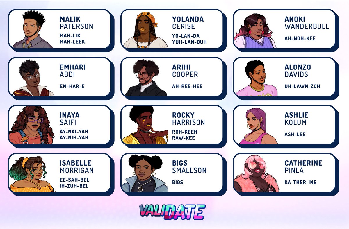 Validate Game On Twitter Rt Validategame Validate Characters And 5745