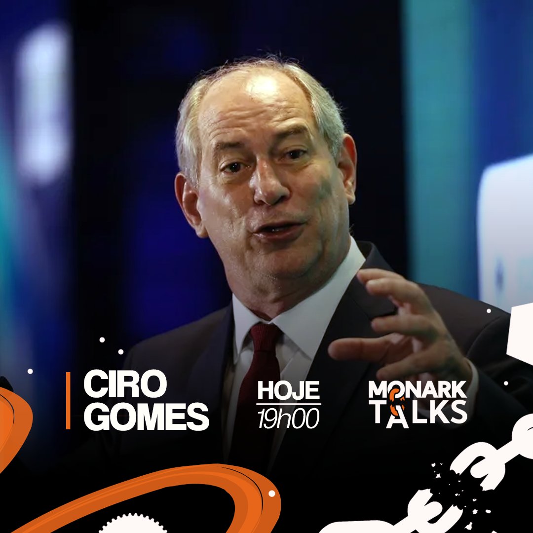 Monark on Twitter: "Estamos ao vivo com Ciro Gomes! Ciro Gomes é Ex-Governador do Ceará, e ...