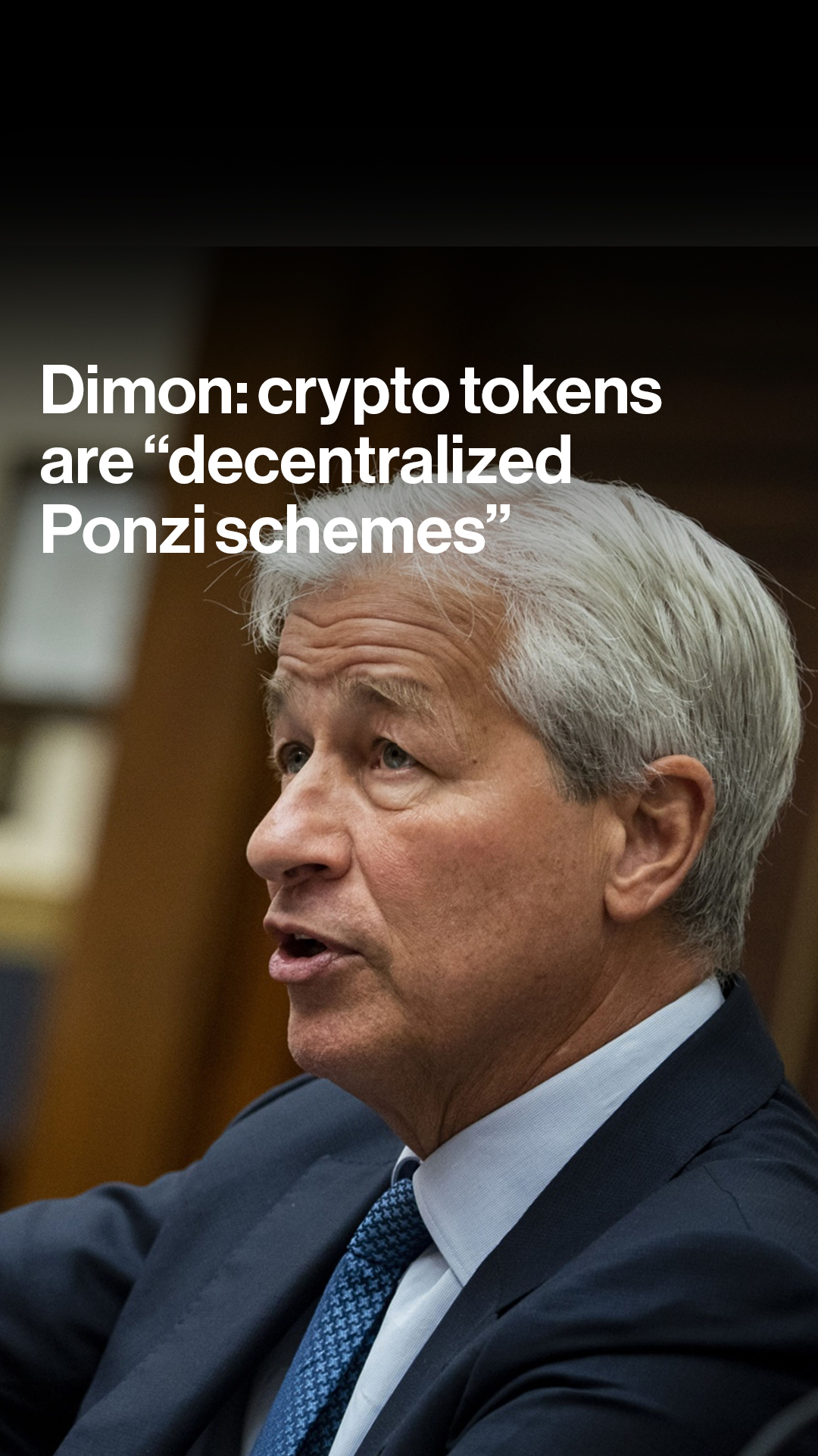 Bloomberg Crypto on Twitter: "Jamie Dimon: crypto tokens are "decentralized Ponzi schemes" https ...