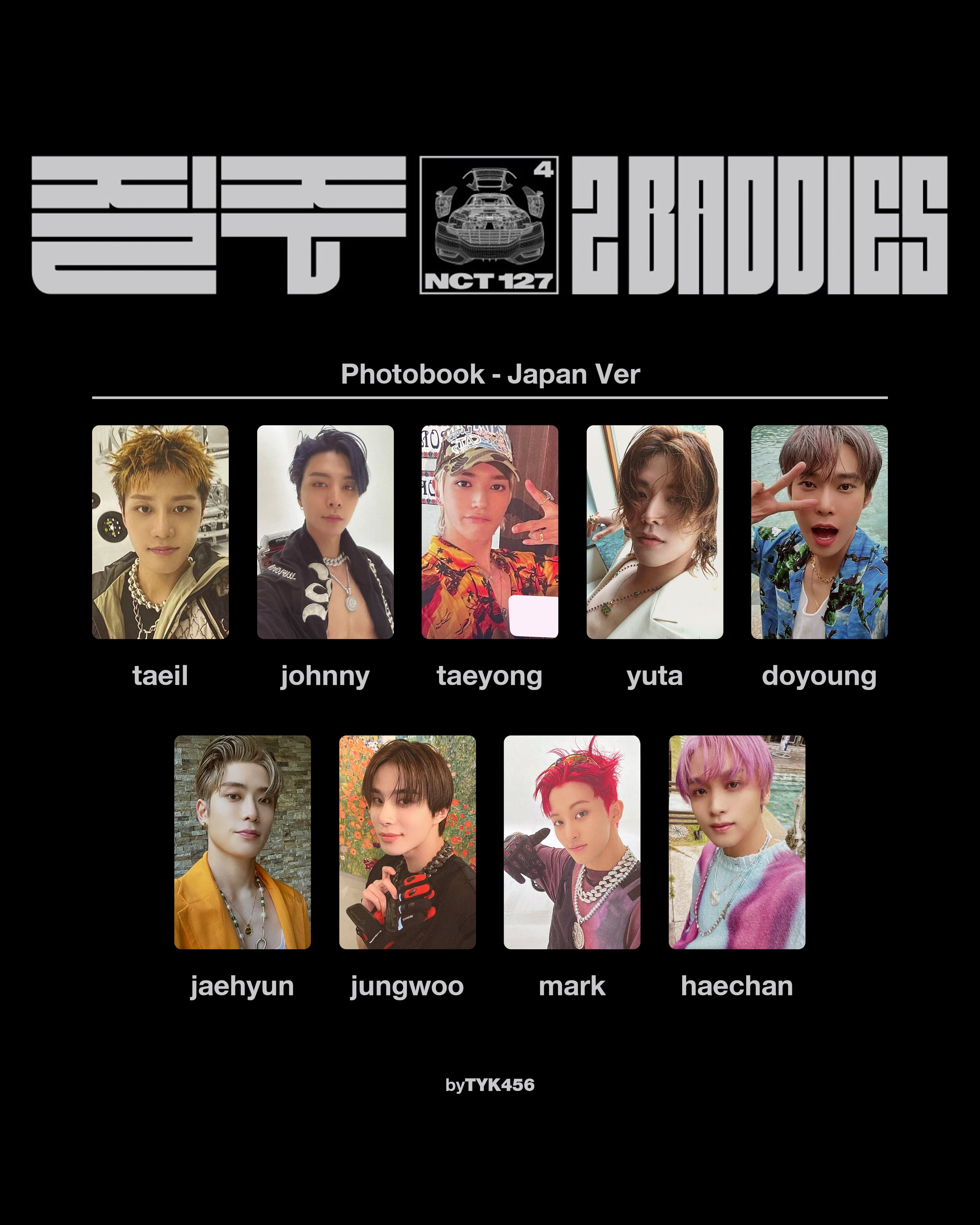 t 🤍 on Twitter: "NCT 127 - 질주 (2 Baddies) photocard pc template korea special/exclusive ver ...