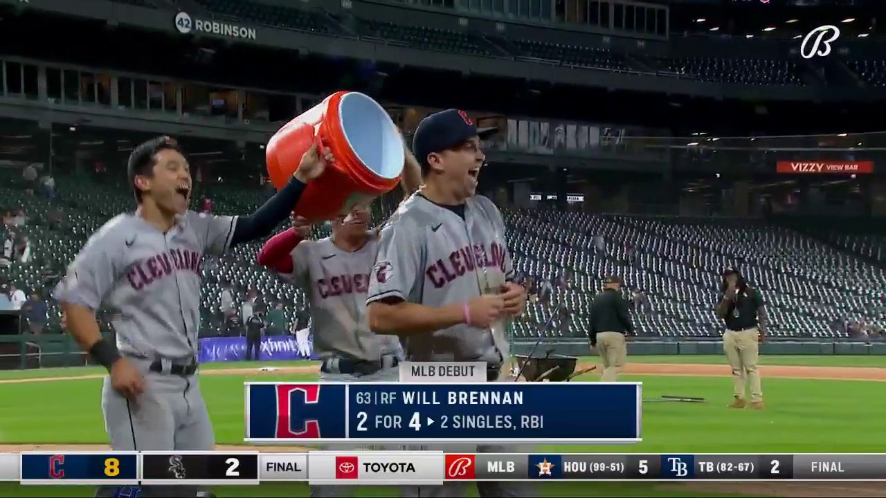 Bally Sports Cleveland on Twitter: "Will Brennan gets a Gatorade shower! 🚿 #ForTheLand https://t ...