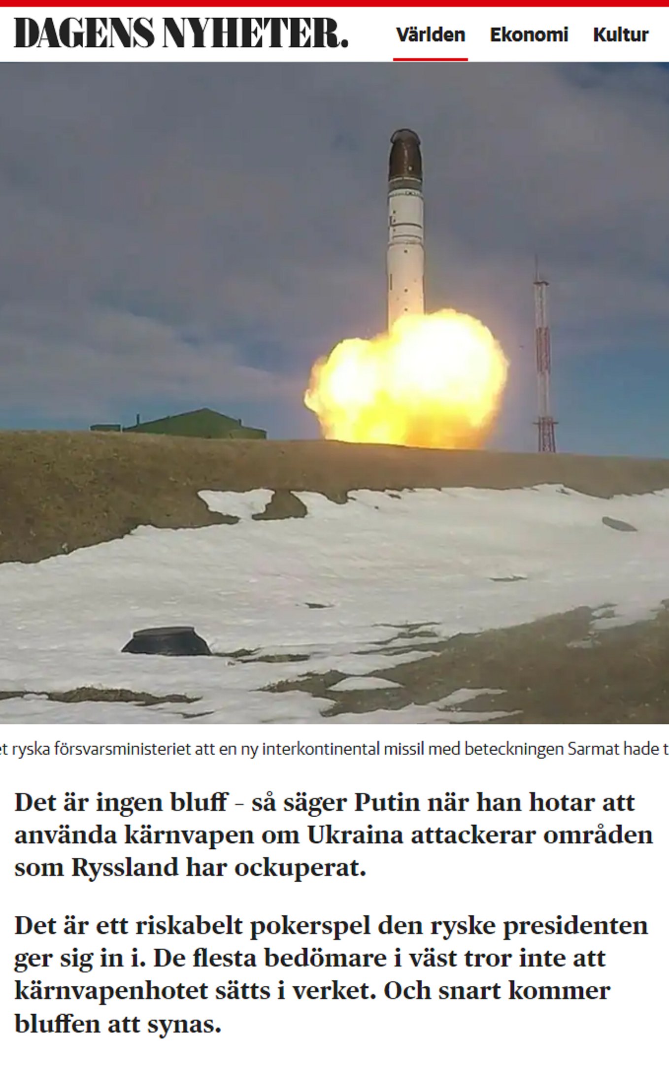 Jari Lairolahti on Twitter: "I gårdagens tal av Putin så stack utöver den partiella ...